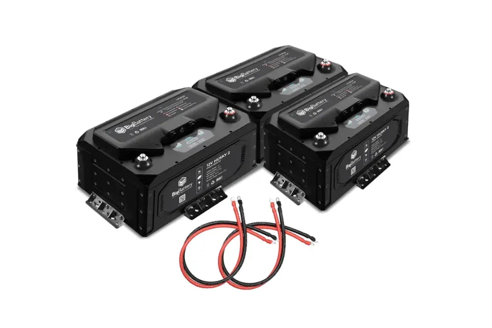 12V - 1200Ah - 15.36kWh LiFePO4 - 3X Husky 2 Kit Lithium Marine ...